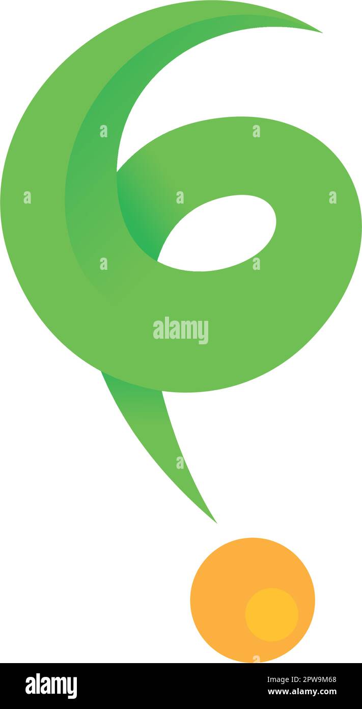 Simple Abstract Sprout Plant with Spiraling Effect Illustration Stock ...