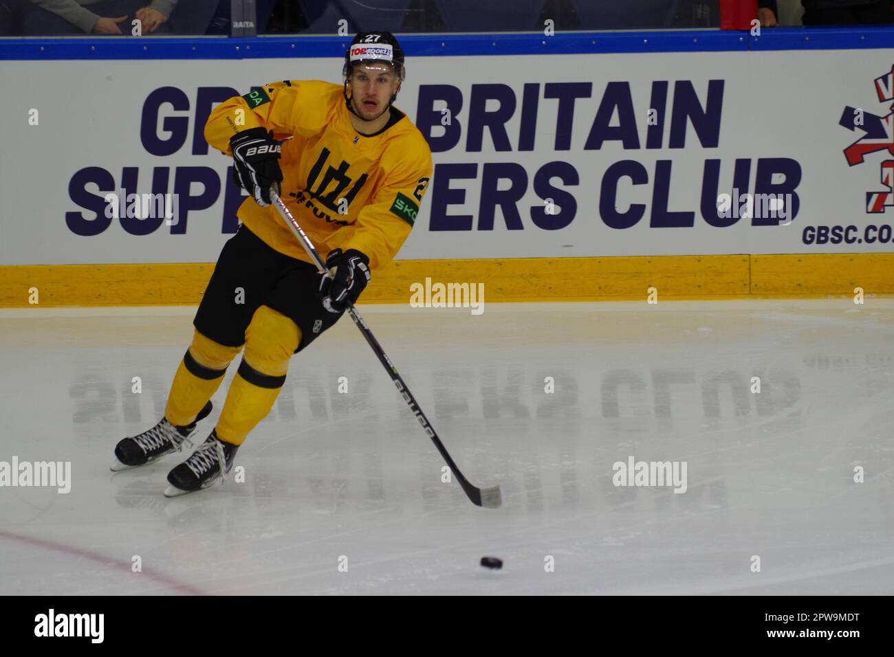 Nottingham, UK. 29 April 2023. Eimantas Noreika playing for Lithuania ...