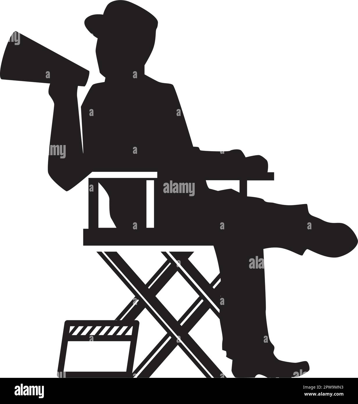 Director with film crew Stock Vector Images - Alamy