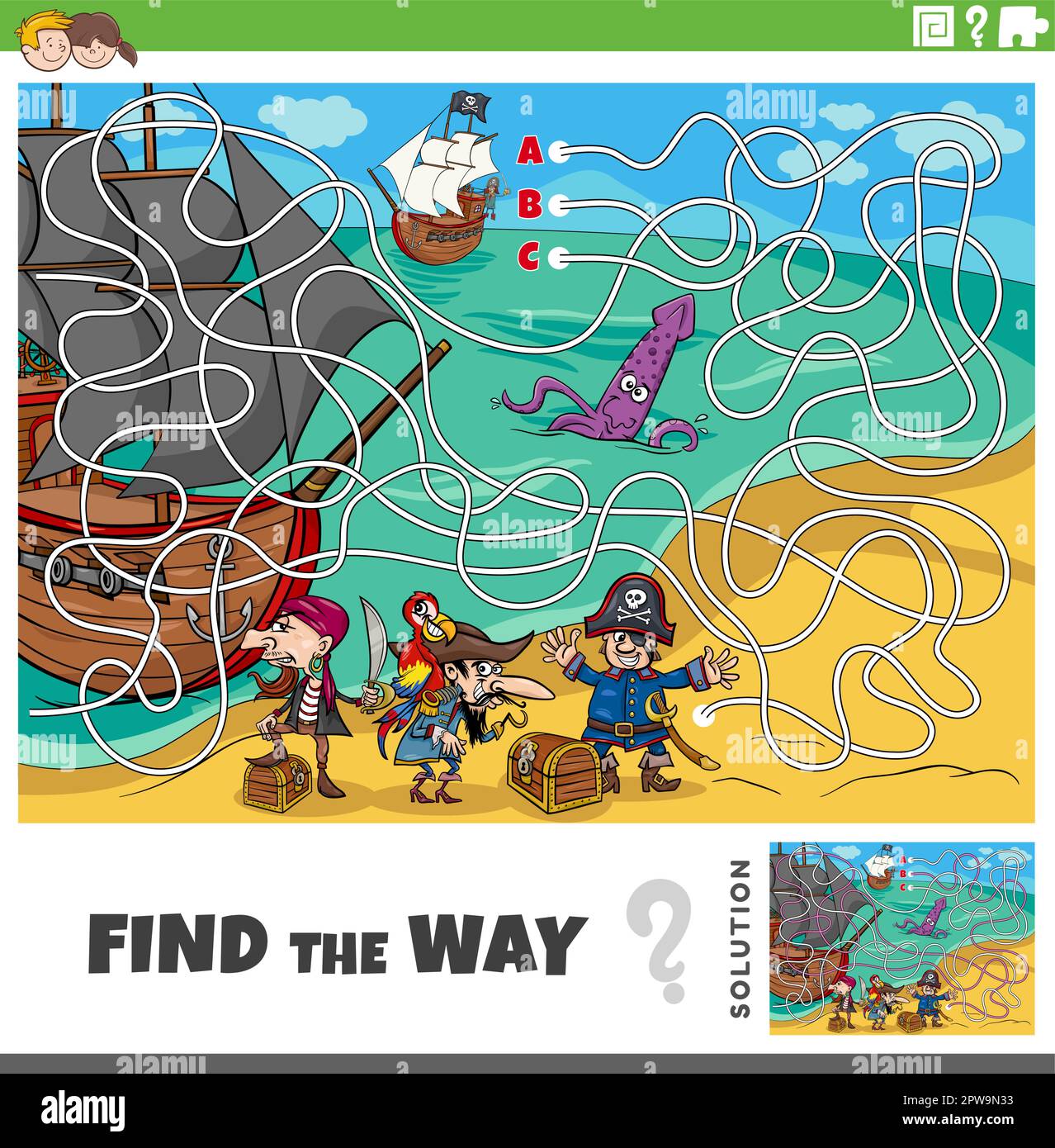 Printable Pirate Games Cartoon