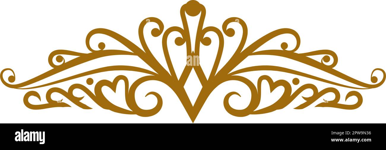 Vintage and Elegant Gold Tiara Illustration Stock Vector Image & Art ...