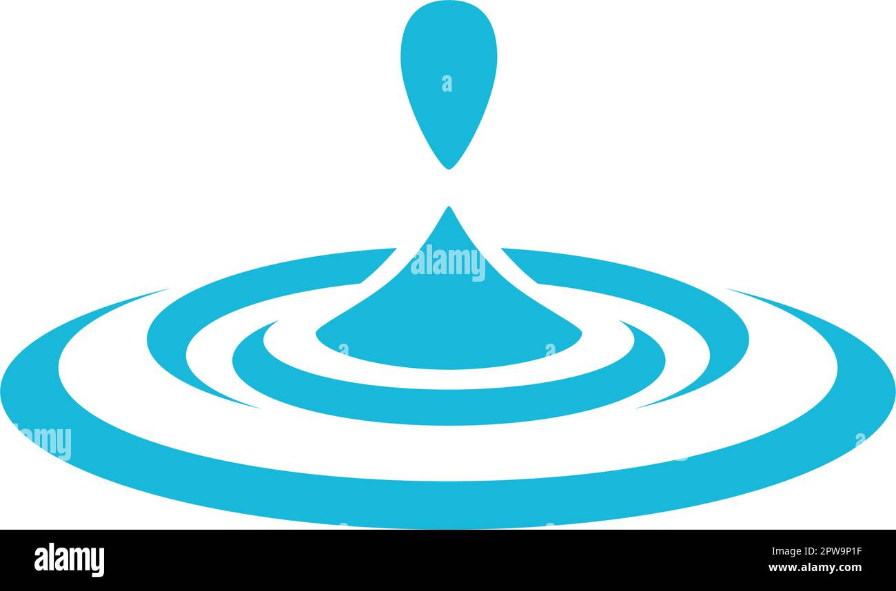 Water Drop and Water Splash Symbol Stock Vector Image & Art - Alamy