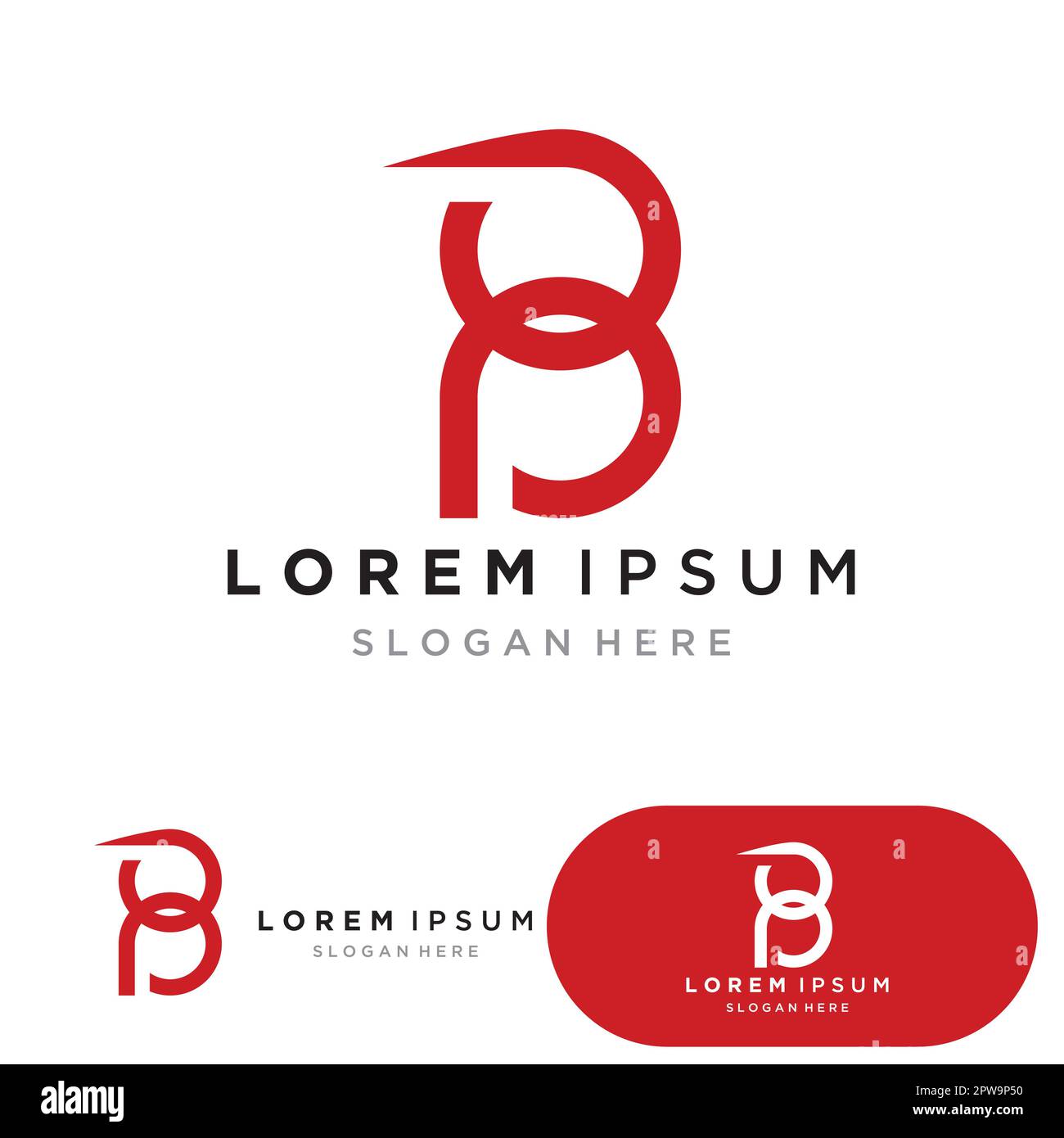 Abstract b logo hi-res stock photography and images - Alamy