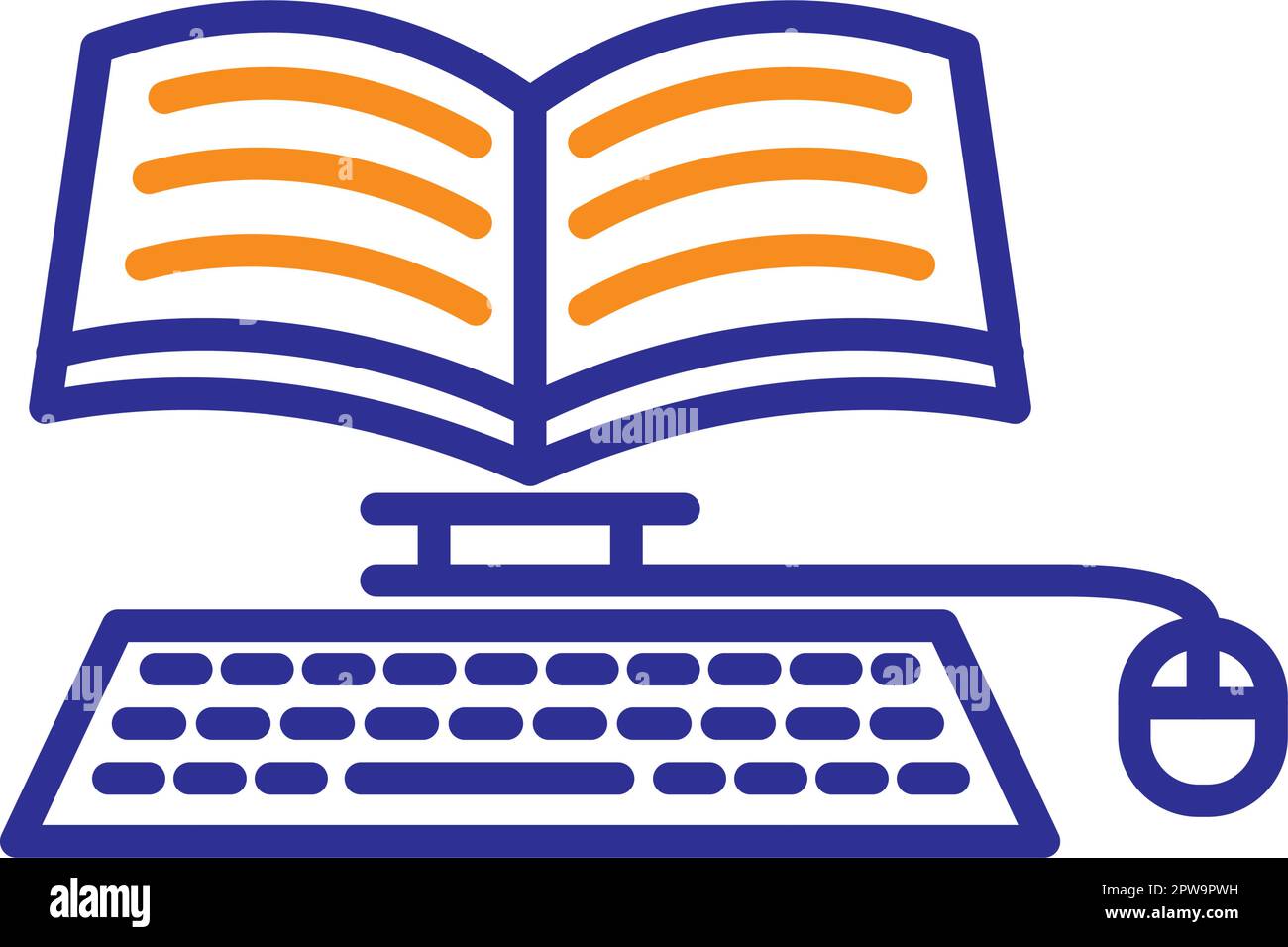 Online Course and E-Learning Symbol Stock Vector Image & Art - Alamy