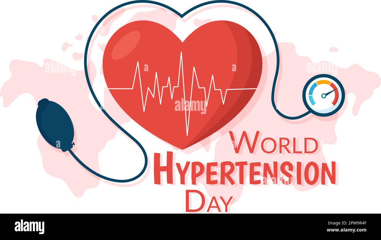 World Hypertension Day on May 17th Illustration with High Blood ...