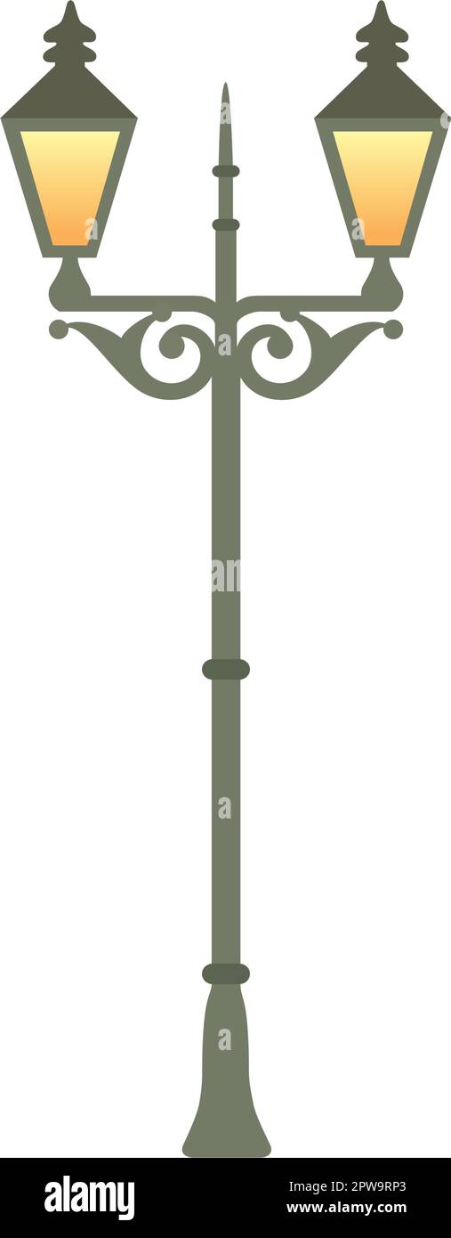 Victorian Street Light and Victorian Street Lamp Illustration Stock ...