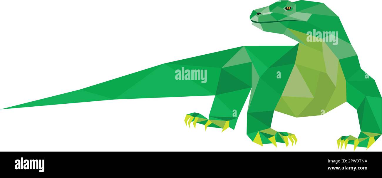 Polygonal dragon Stock Vector Images - Alamy