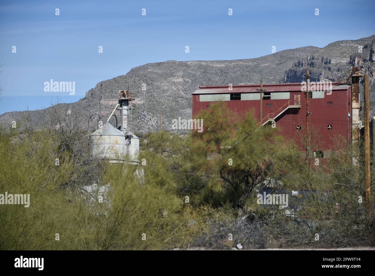Hayden, AZ., U.S.A. 2/18/2023. Founded in 1909 by the Kennecott Copper ...