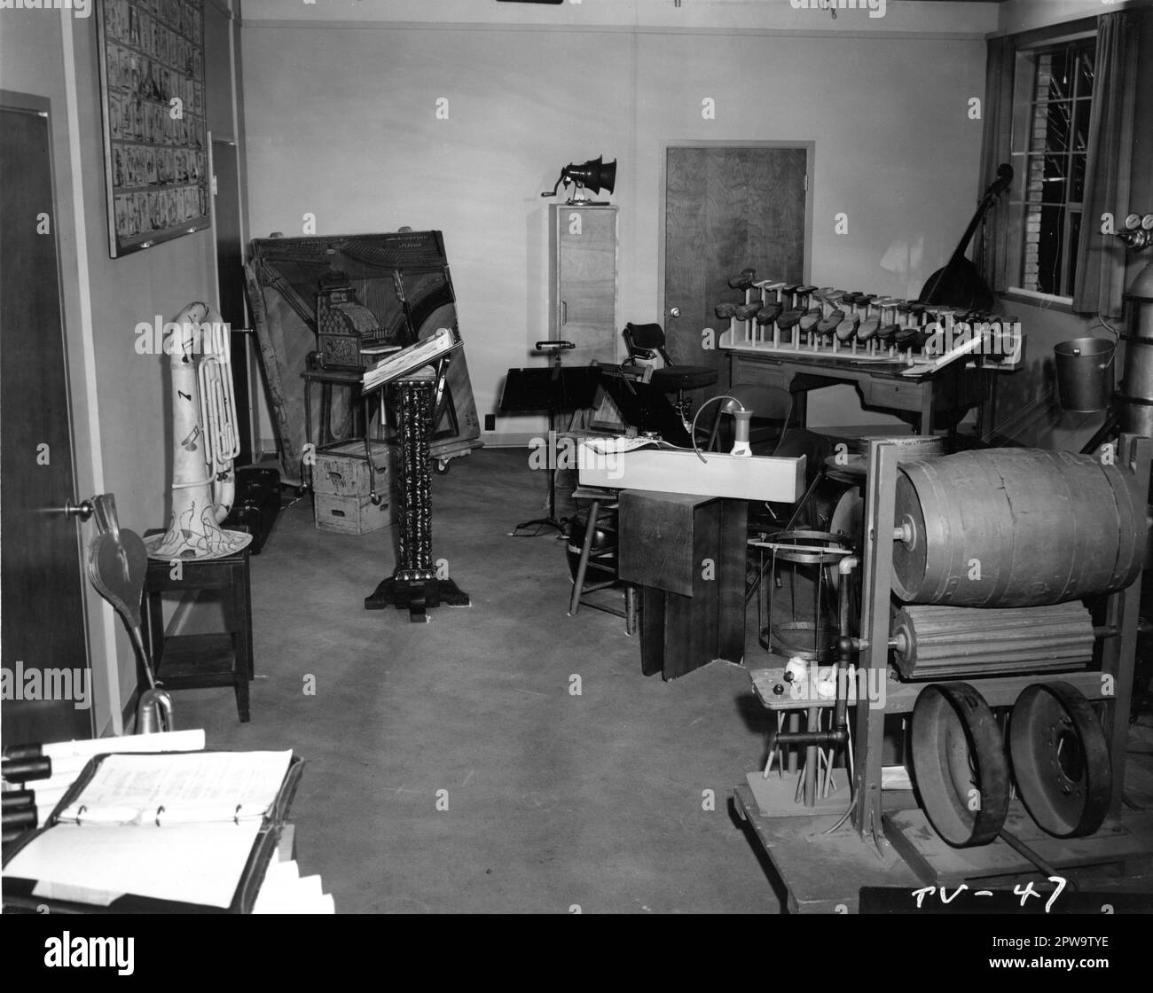 Part of Sound Effects Department at WALT DISNEY STUDIOS in Burbank ...