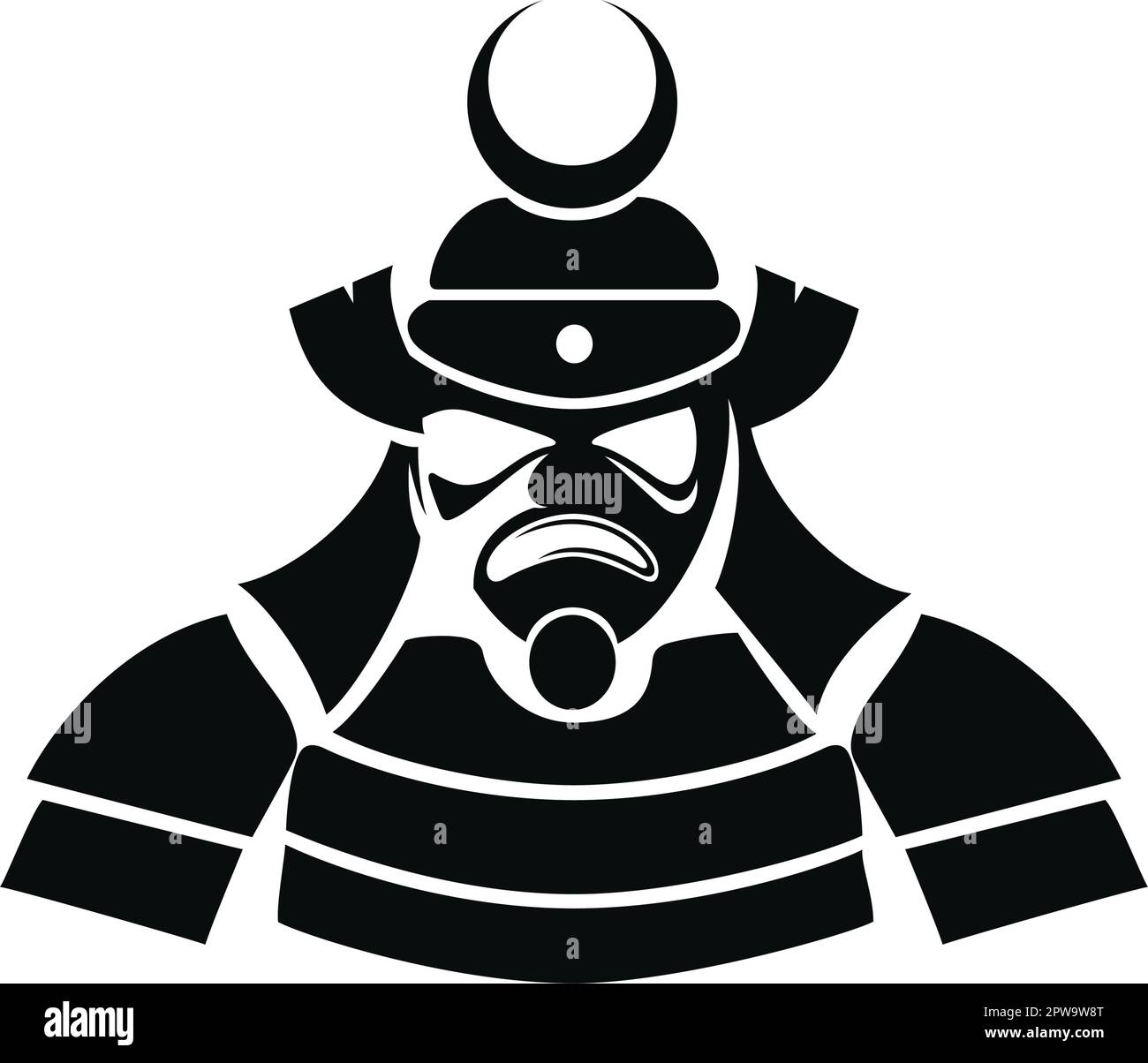 Samurai Helmet Silhouette