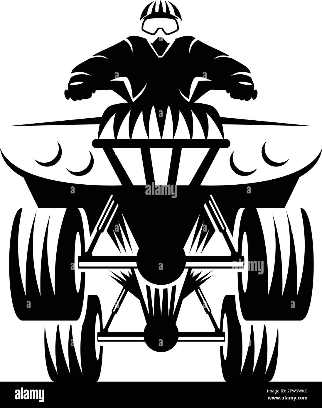 Quad bike Black and White Stock Photos & Images - Alamy