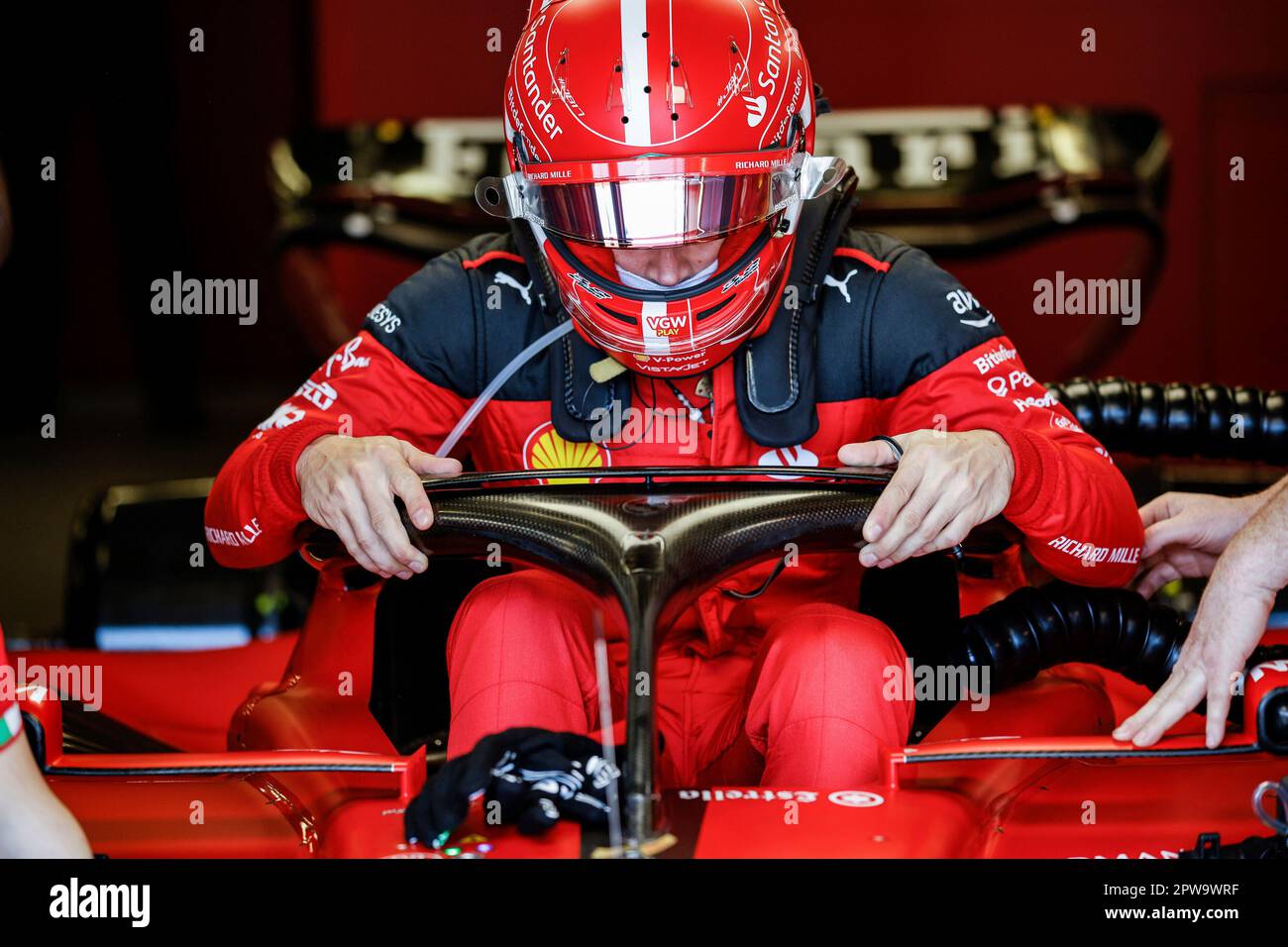Baku, Azerbaijan. 29th Apr, 2023. #16 Charles Leclerc (MCO, Scuderia Ferrari), F1 Grand Prix of ...