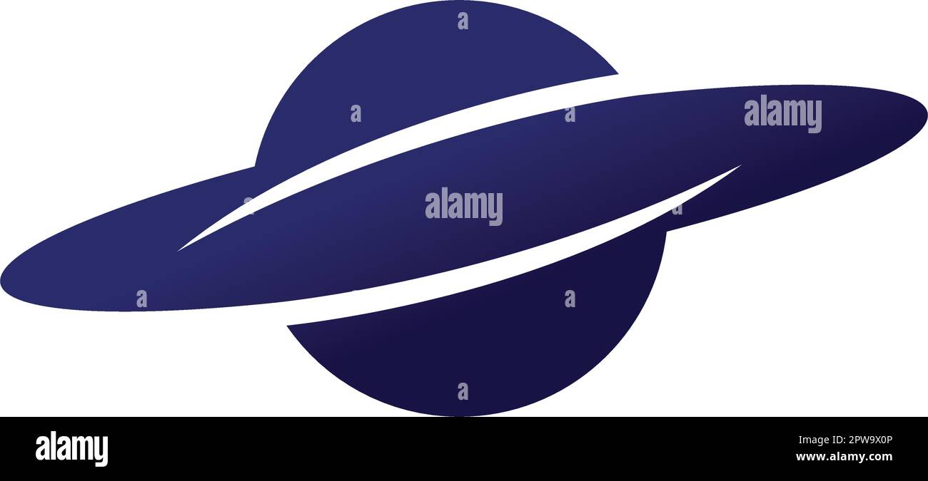 Vector symbol planet ring Stock Vector Images - Alamy