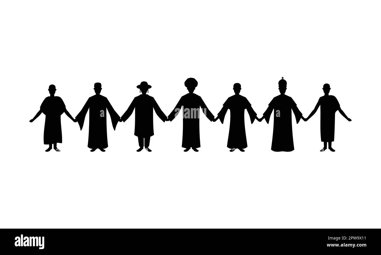 Religion togetherness Black and White Stock Photos & Images - Alamy