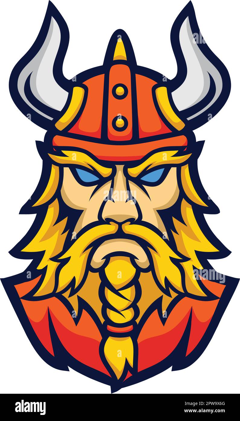 Viking Head Mascot Illustration Vector Stock Vector Image & Art - Alamy