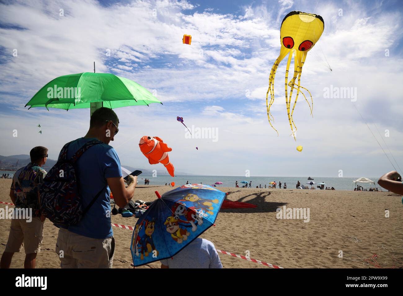 Kite flying on the beaches of Las Acacias and Misericordia, on April ...
