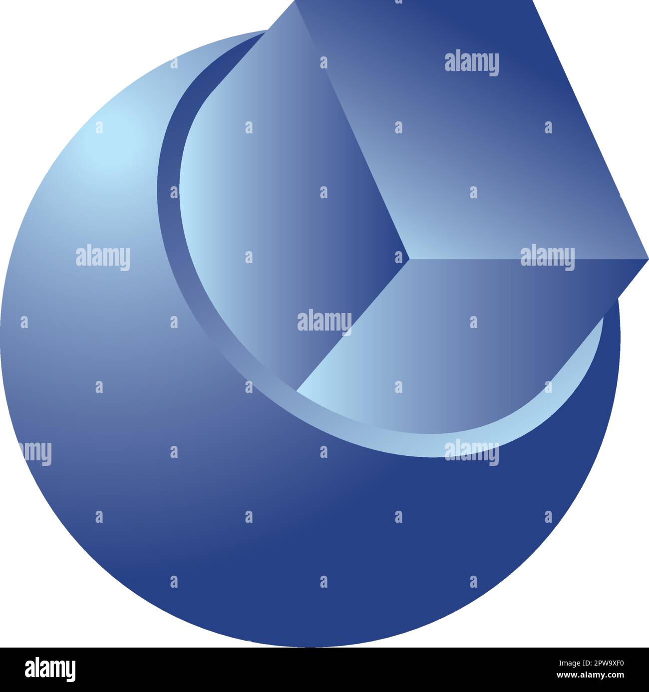 Creative Cube combined with Ball Illustration Stock Vector Image & Art ...