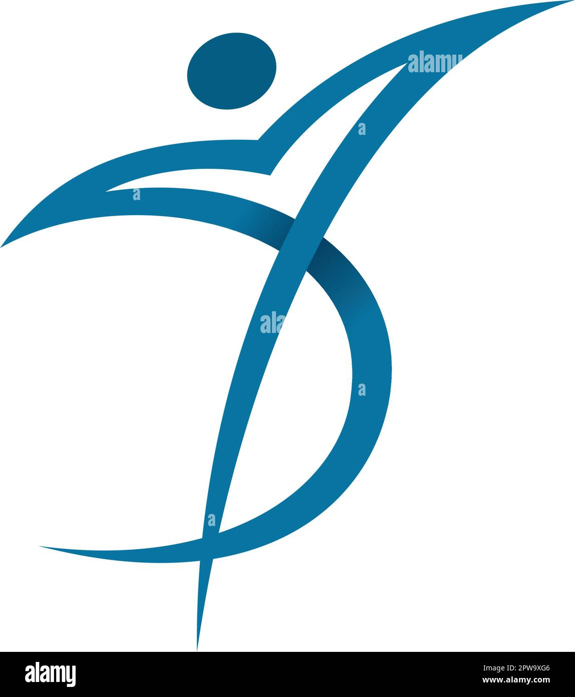 Simple Figure with Active Motion Symbol Stock Vector Image & Art - Alamy