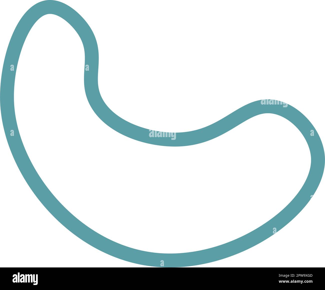 Abstract shape outline contemporary modern boho art design element ...