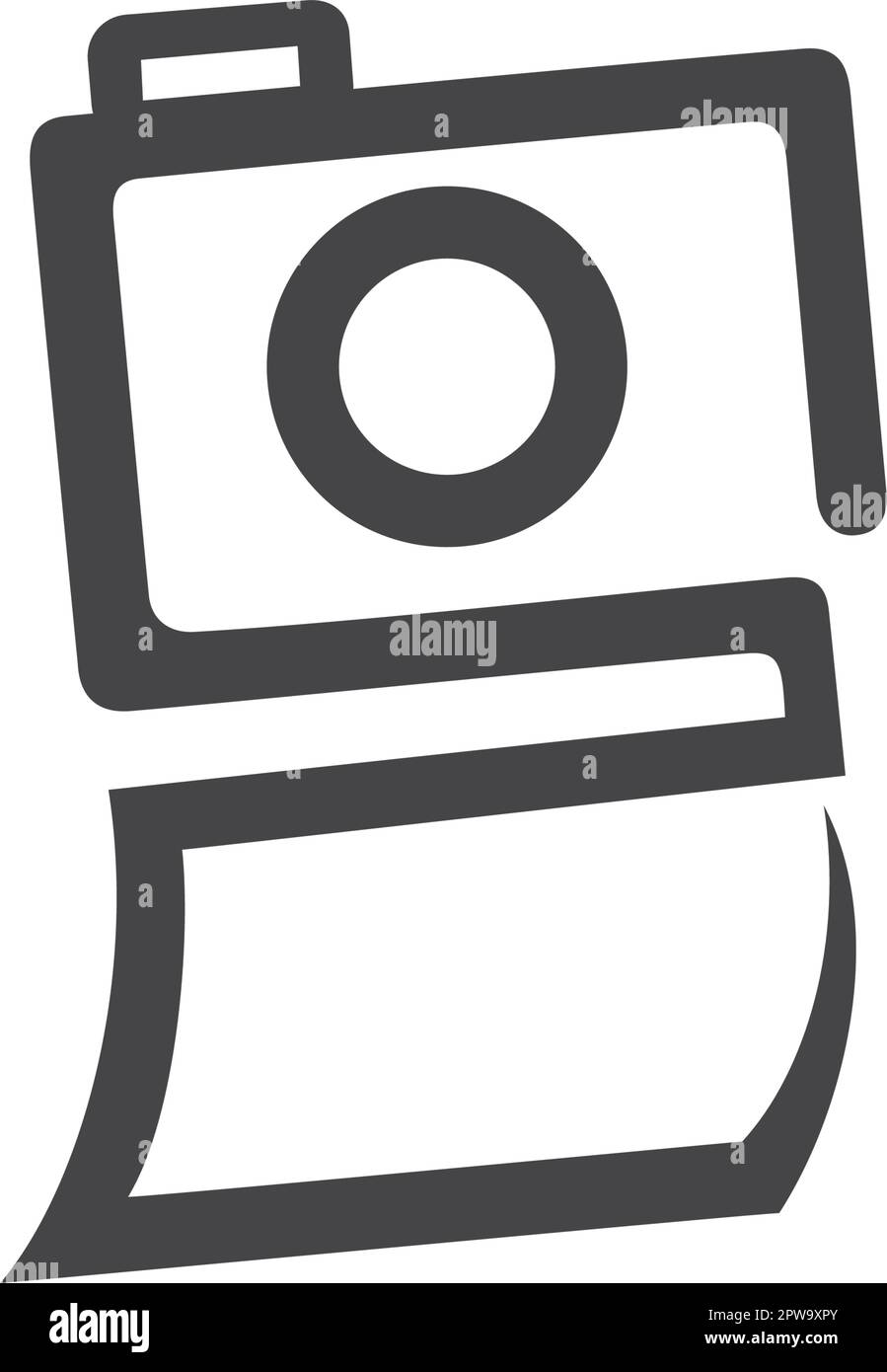 Simple Polaroid Camera Symbol Vector Stock Vector Image & Art - Alamy