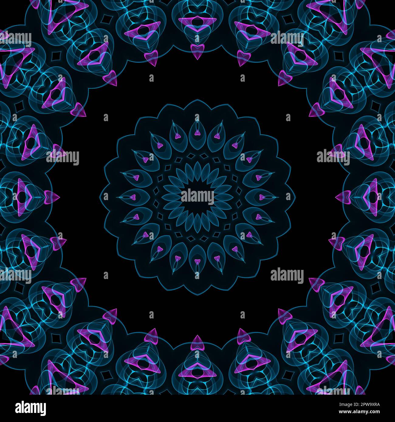 Abstract color digital fume pattern on black background Stock Photo - Alamy