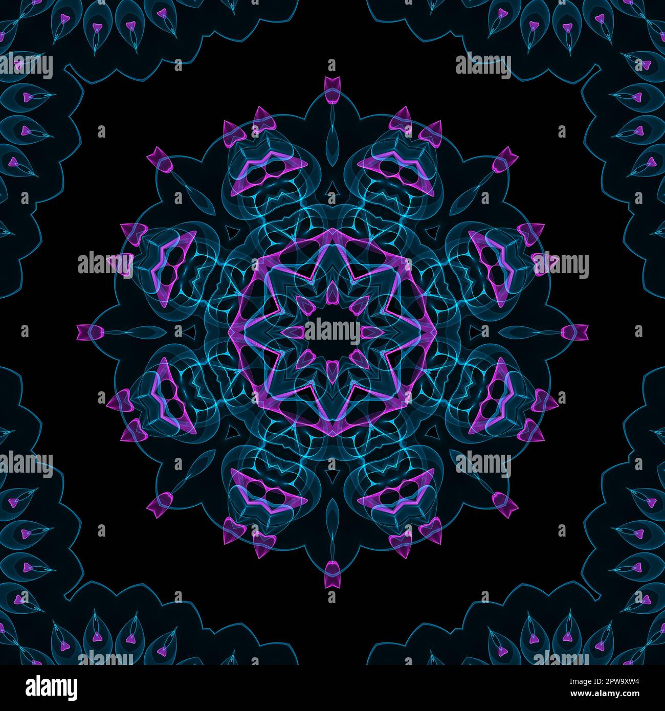 Abstract color digital fume pattern on black background Stock Photo - Alamy