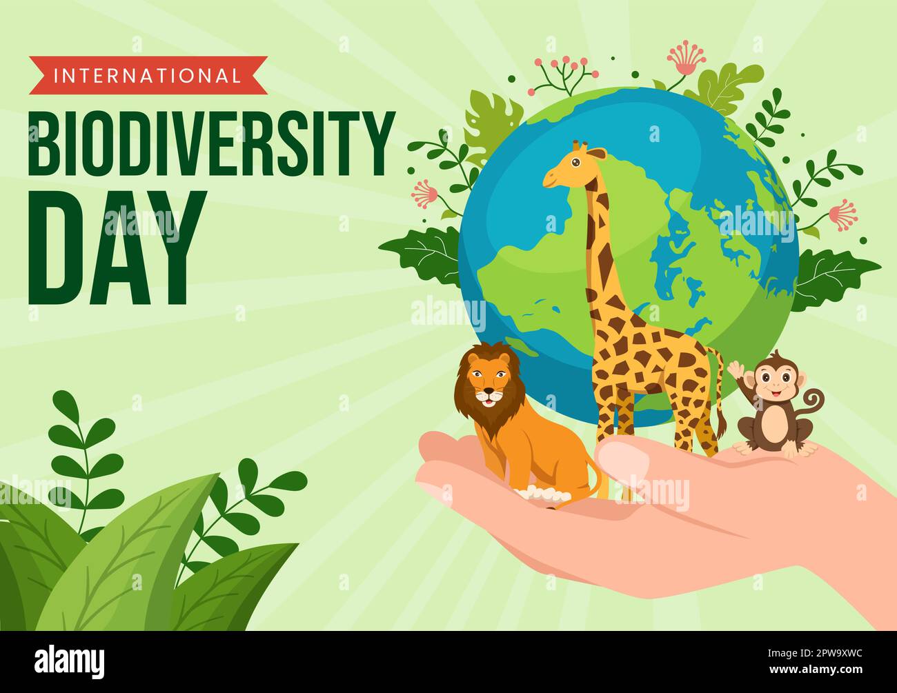 World Biodiversity Day on May 22 Illustration with Biological Diversity ...