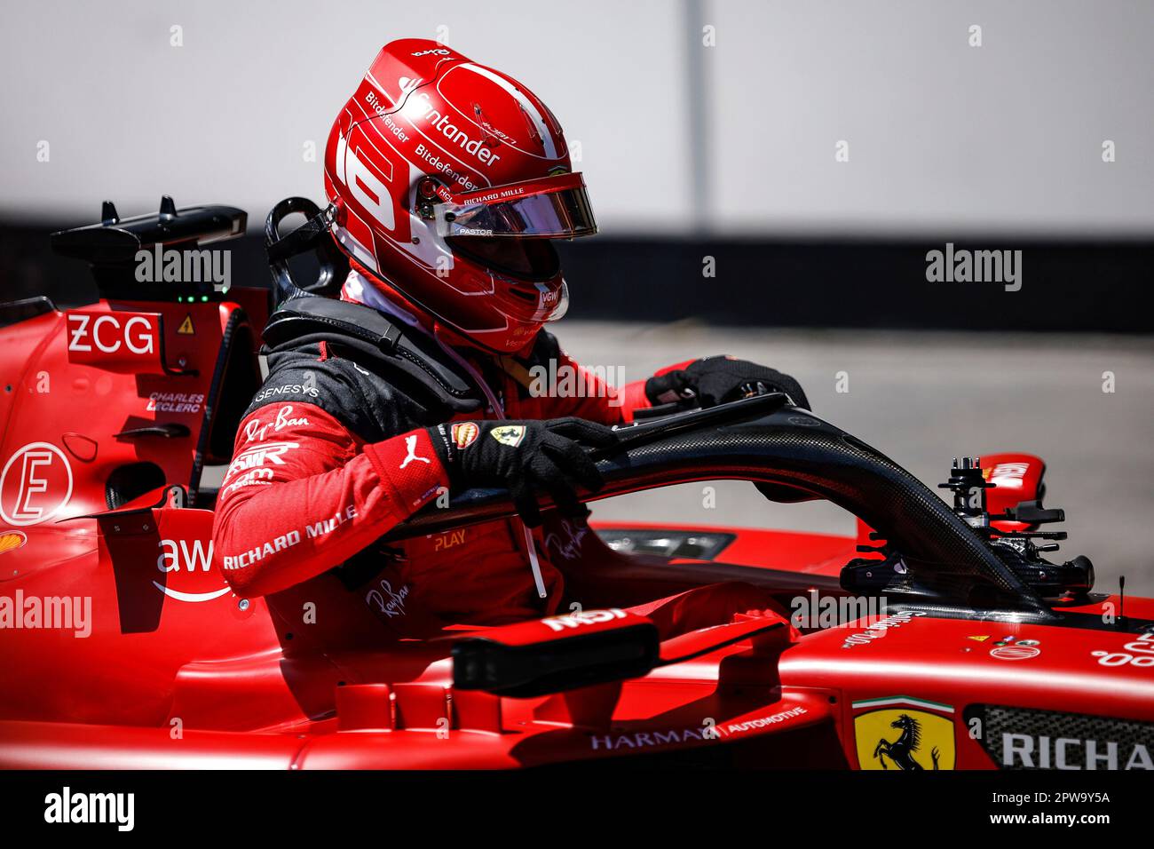 Baku, Azerbaijan. 29th Apr, 2023. #16 Charles Leclerc (MCO, Scuderia Ferrari), F1 Grand Prix of ...
