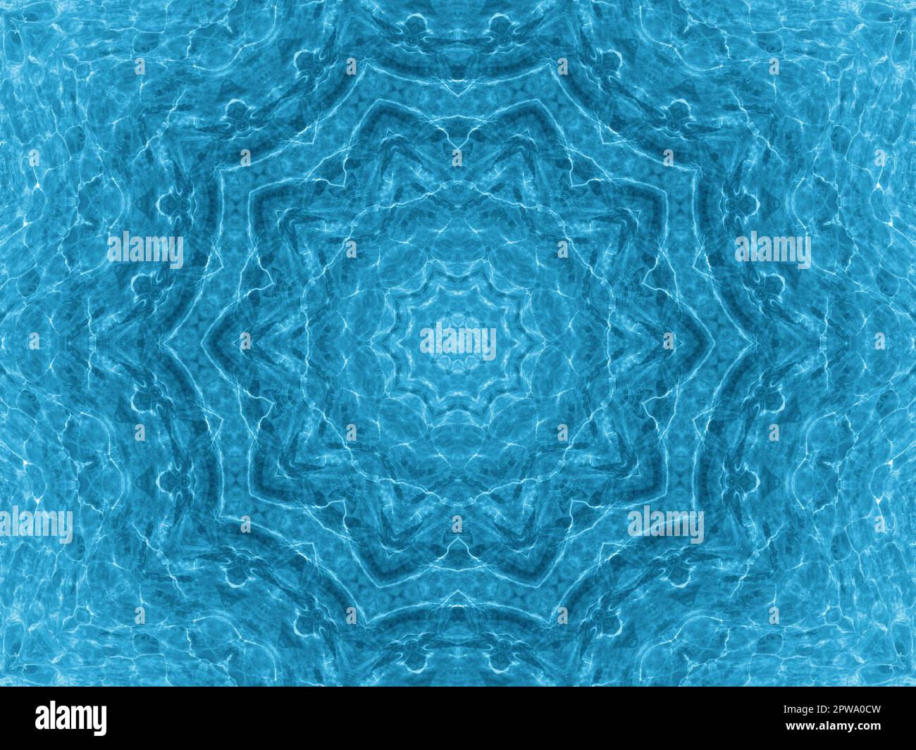 Blue background with water radial pattern Stock Photo - Alamy