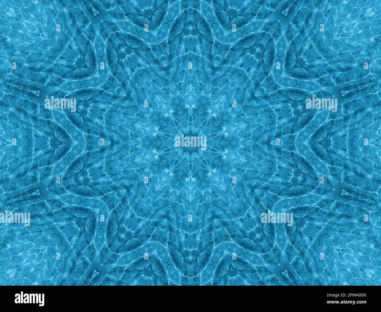 Blue background with water radial pattern Stock Photo - Alamy