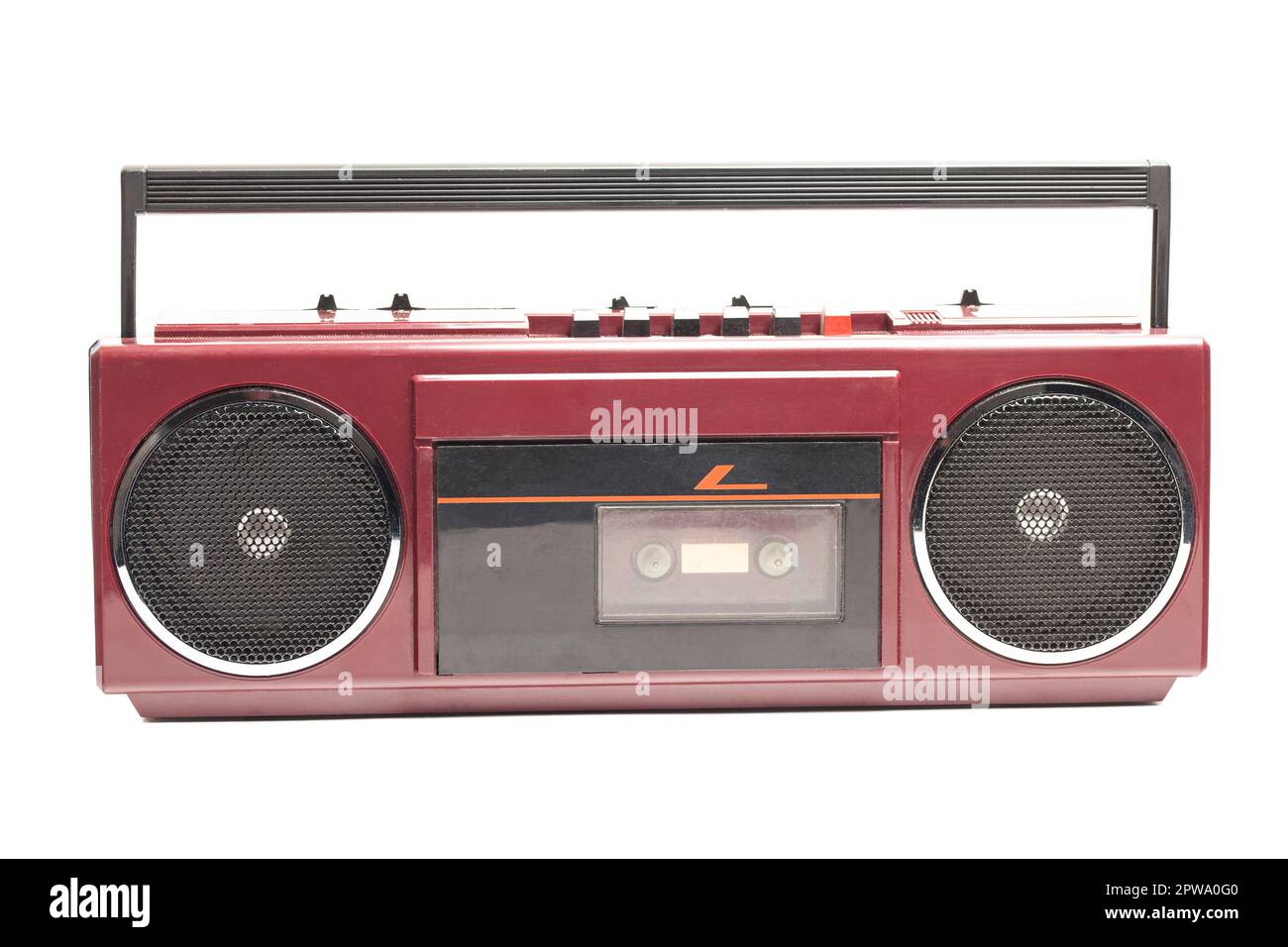 Stereo tape recorder red Cut Out Stock Images & Pictures - Alamy