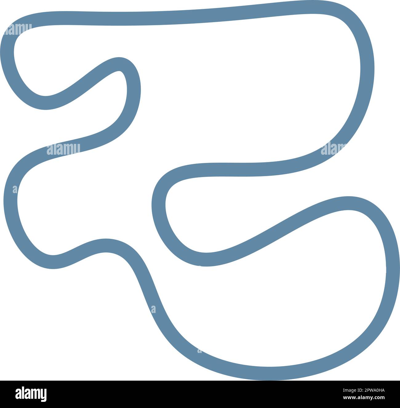 Abstract shape outline contemporary modern boho art design element ...