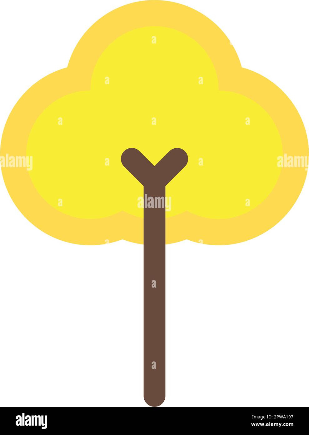 Tree icon vector symbol for nature, ecology and environment in a flat ...