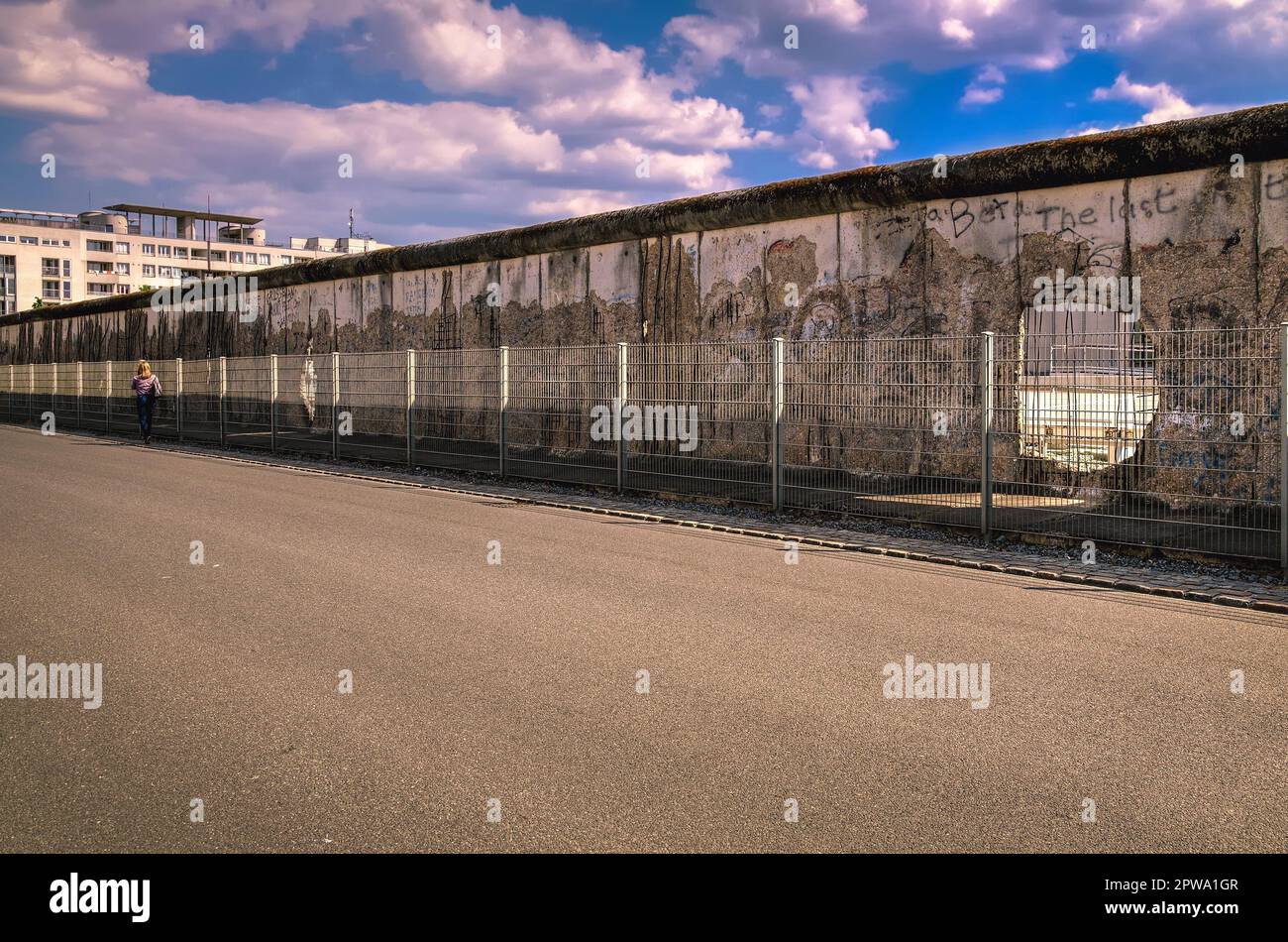 Berlin, Germany - April 30, 2014: The Berlin Wall (Berliner Mauer) in ...