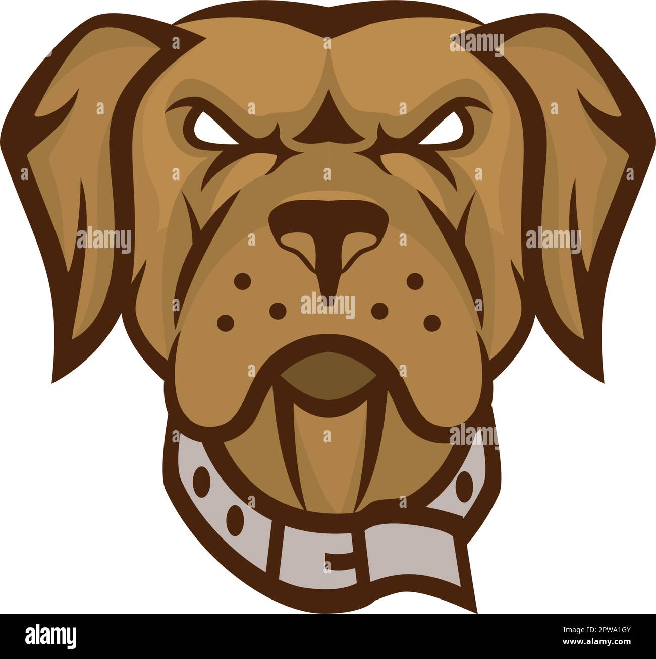Labrador Retriever with Scary Face Stock Vector Image & Art - Alamy