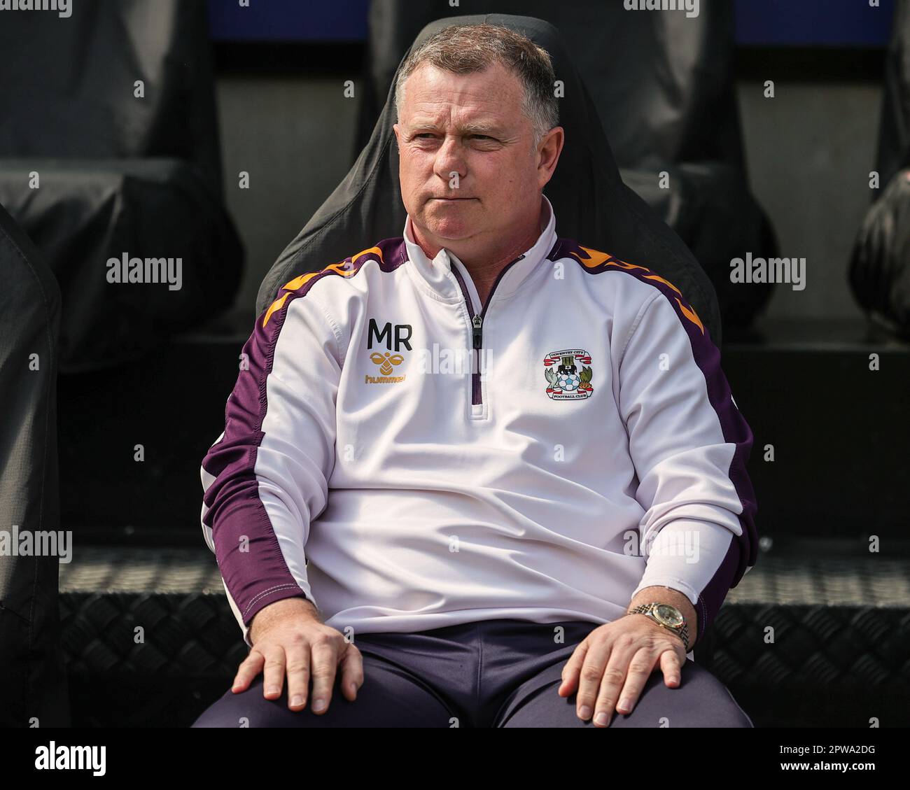 Mark Robins manager of Coventry City during the Sky Bet Championship ...