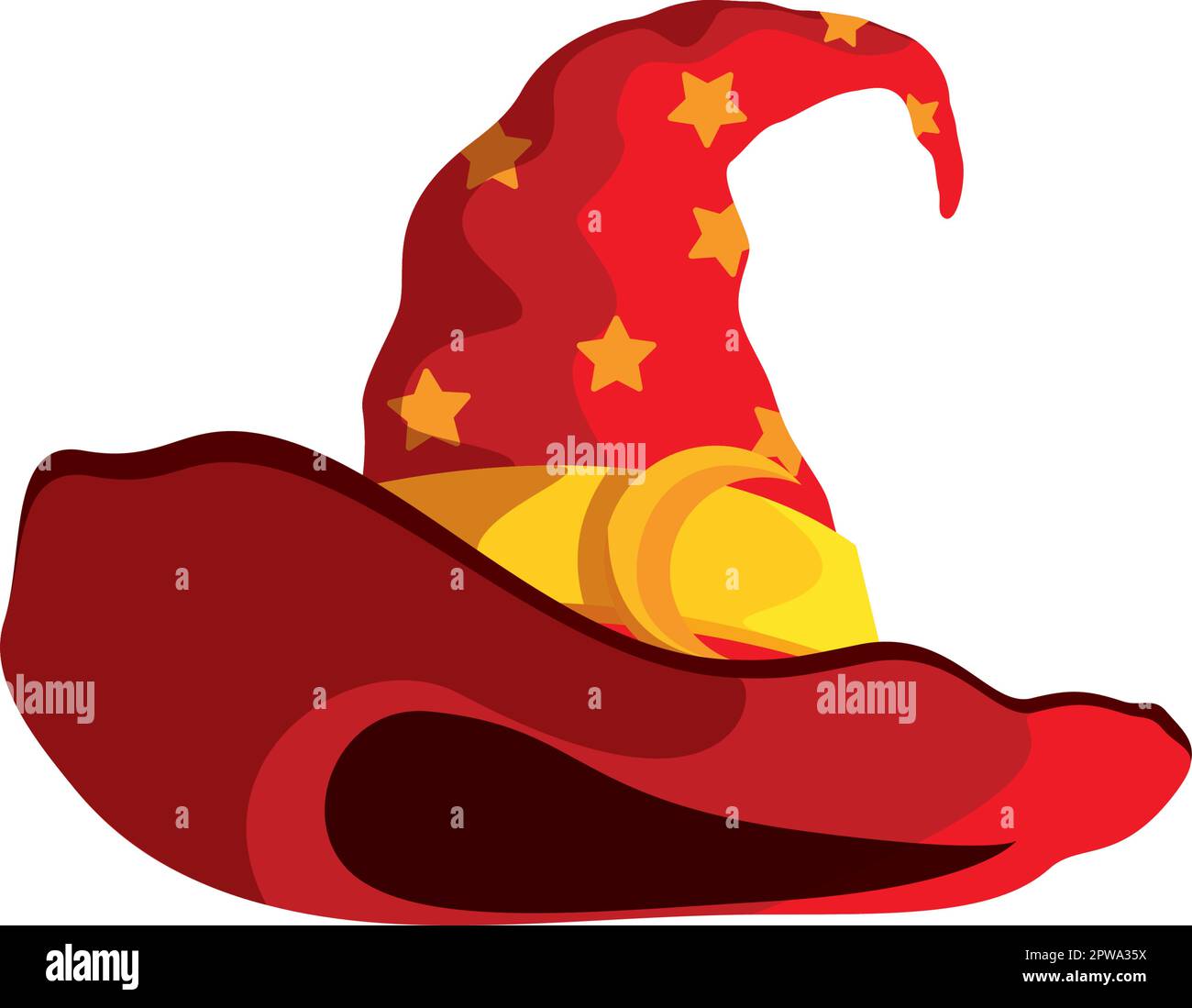 Red Wizard Hat With Stars Symbol Included Illustration Stock Vector Image And Art Alamy