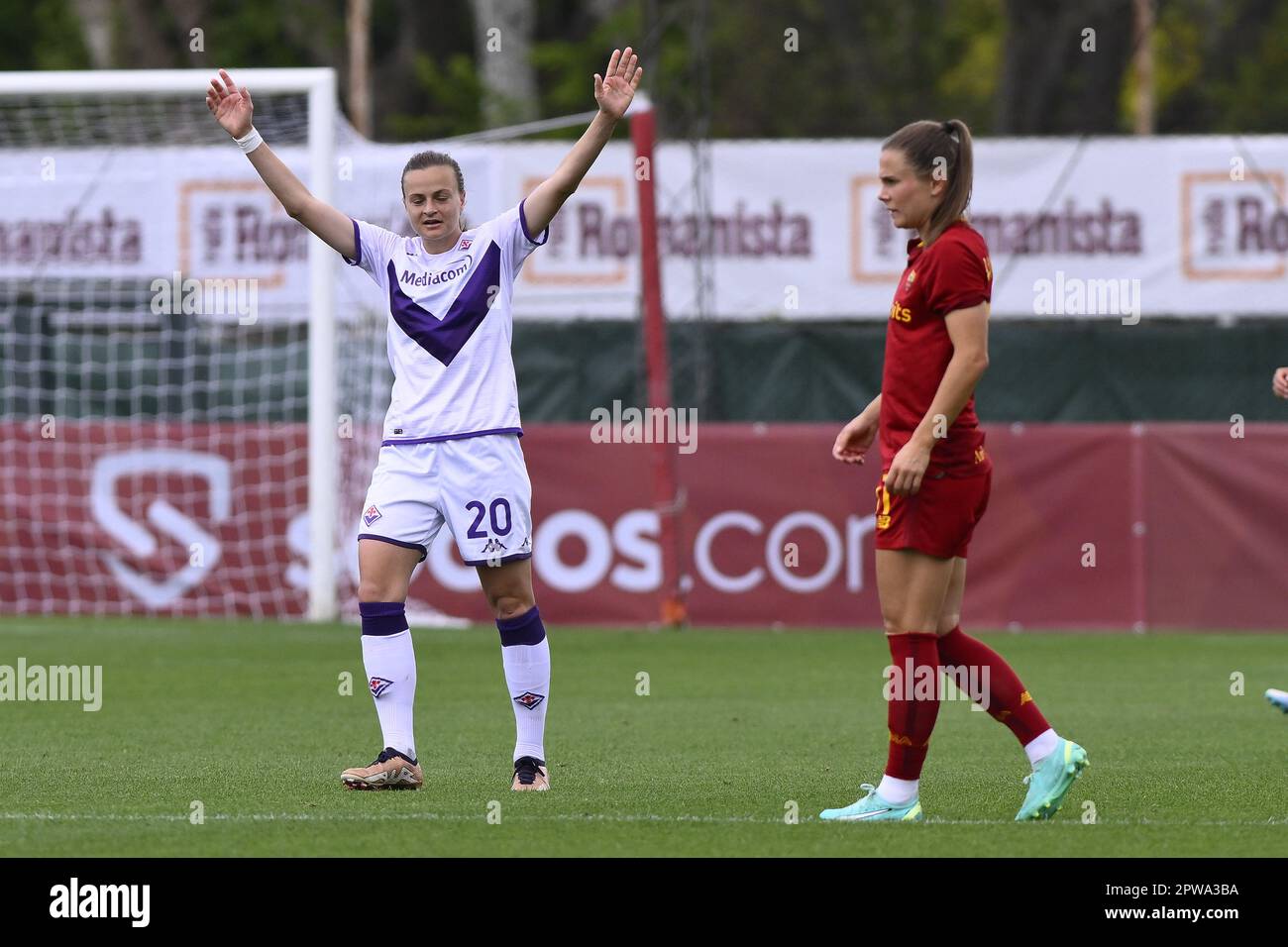Rome, Italy. 29th Apr, 2023. Milica Mijatovic of AFC Fiorentina Women ...