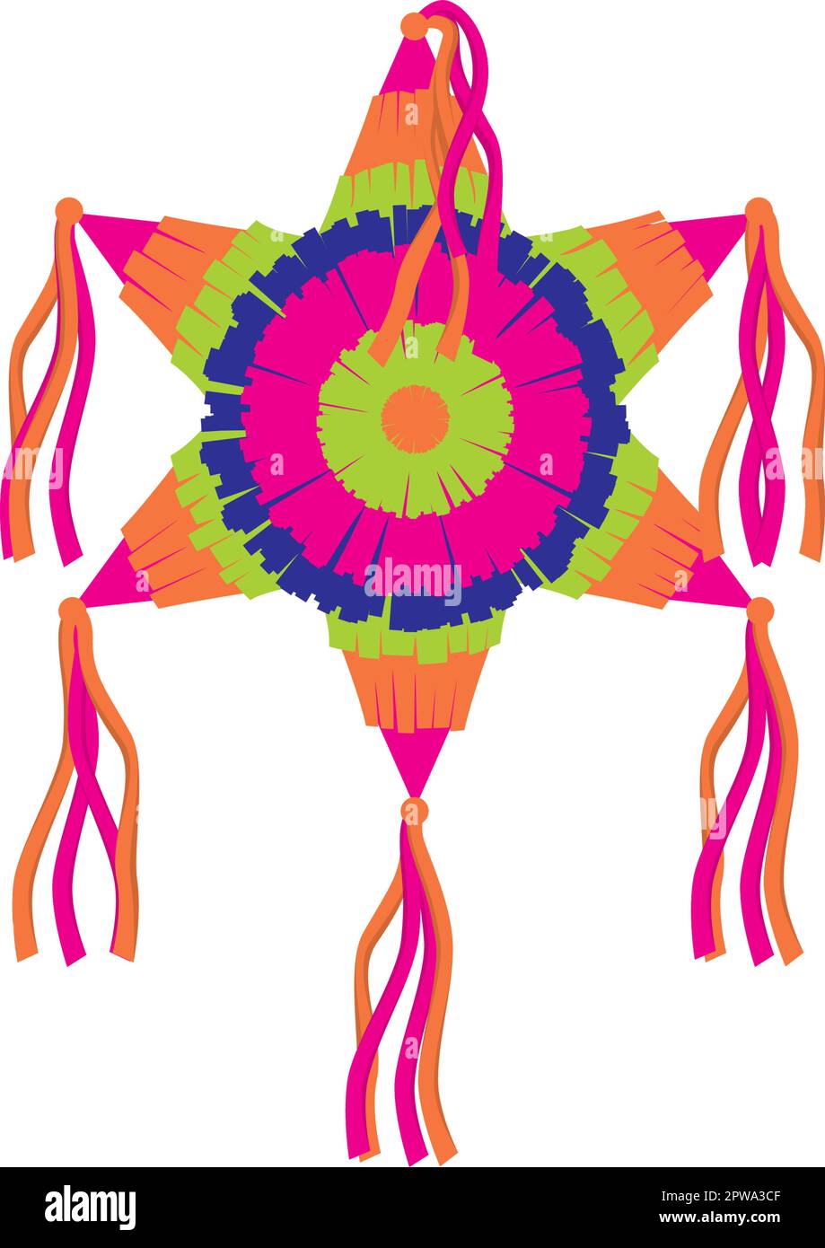 Detailed Colorful Pinata Star Illustration Stock Vector Image & Art - Alamy
