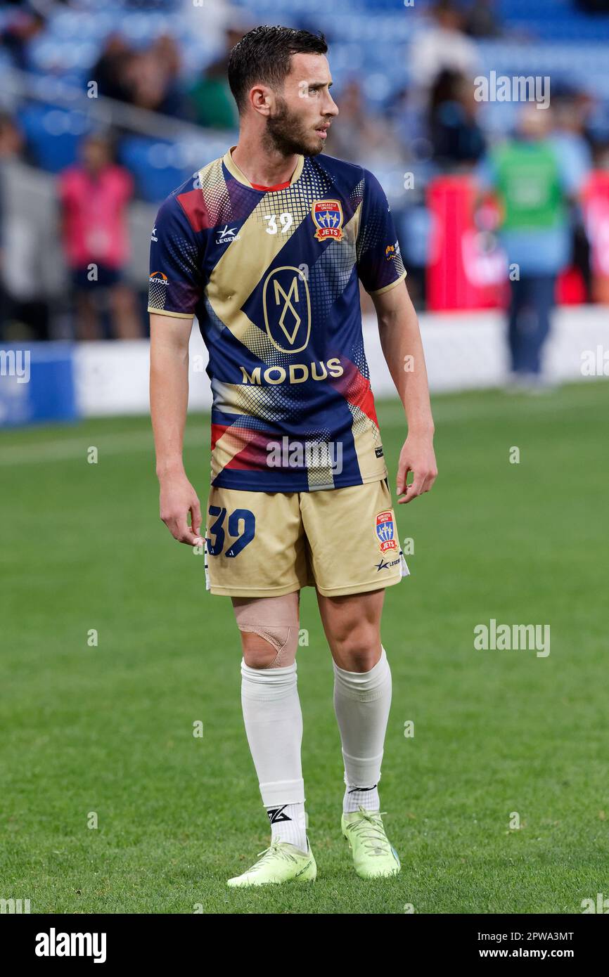 Sydney, Australia. 29th Apr, 2023. Thomas Aquilina of Newcastle Jets ...