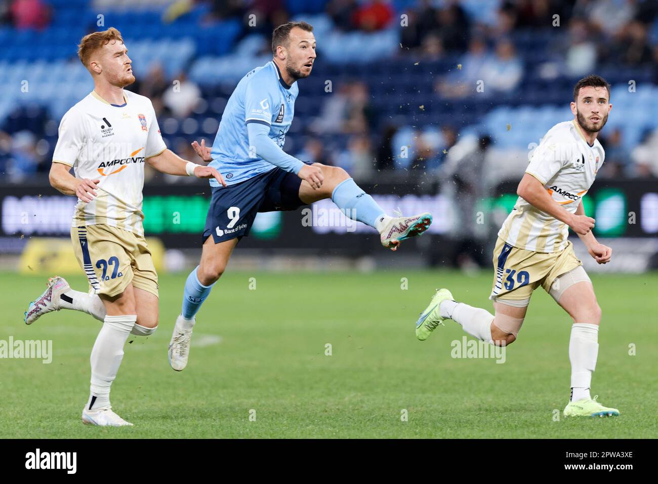 Sydney, Australia. 29th Apr, 2023. Adam Le Fondre of Sydney FC in action during the match ...