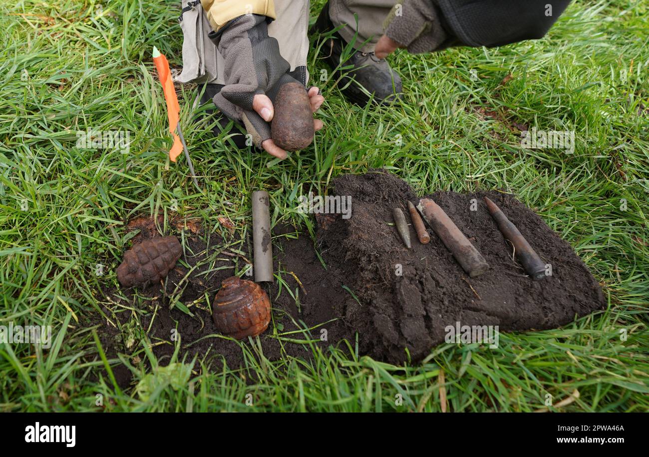 29 April 2023, Schleswig-Holstein, Busdorf: Alexander Matera, Explosive ...