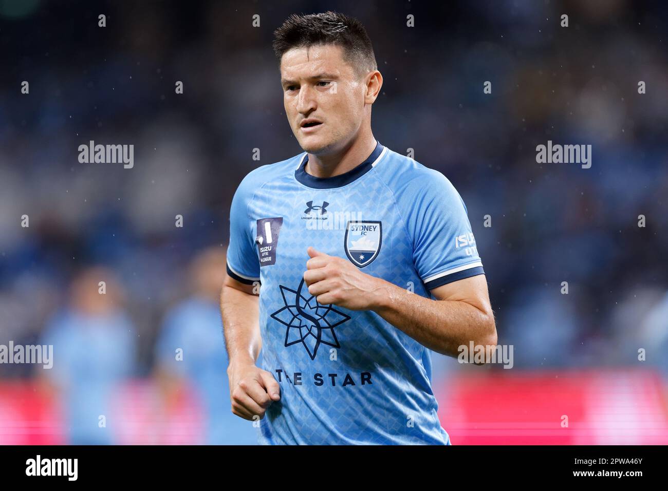 Sydney, Australia. 29th Apr, 2023. Joseph Lolley of Sydney FC in action ...