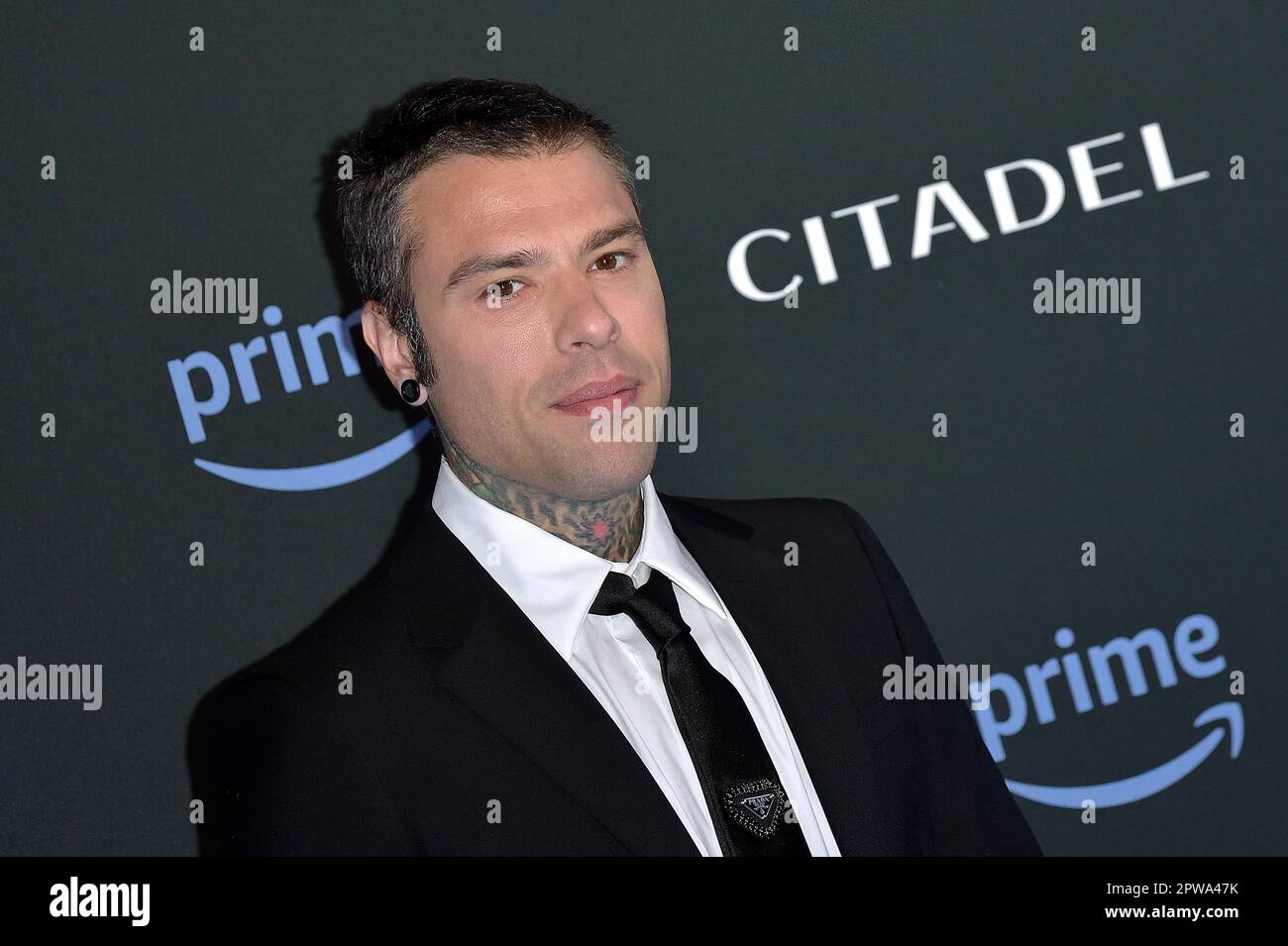 Rome, Italien. 29th Apr, 2023. The Italian rapper Fedez (Federico ...