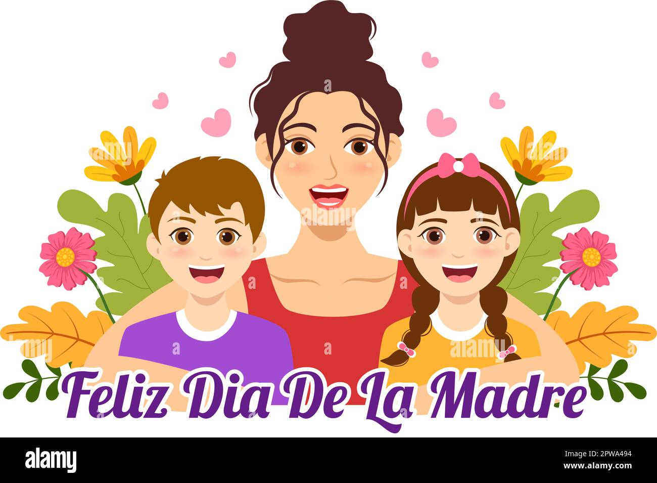 Feliz DÃ­a De La Madre Illustration with Celebrating Happy Mother Day ...