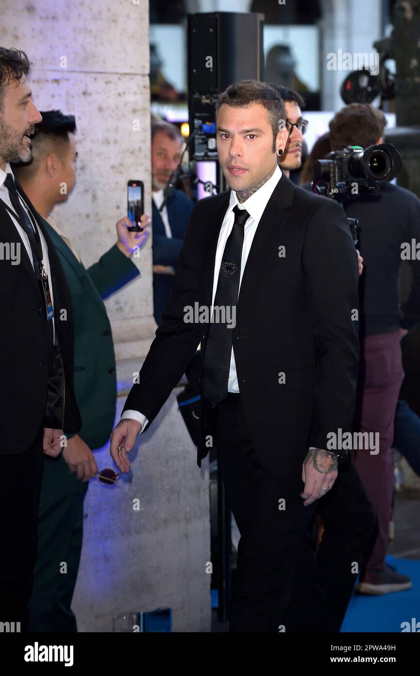 Rome, Italien. 29th Apr, 2023. The Italian rapper Fedez (Federico ...