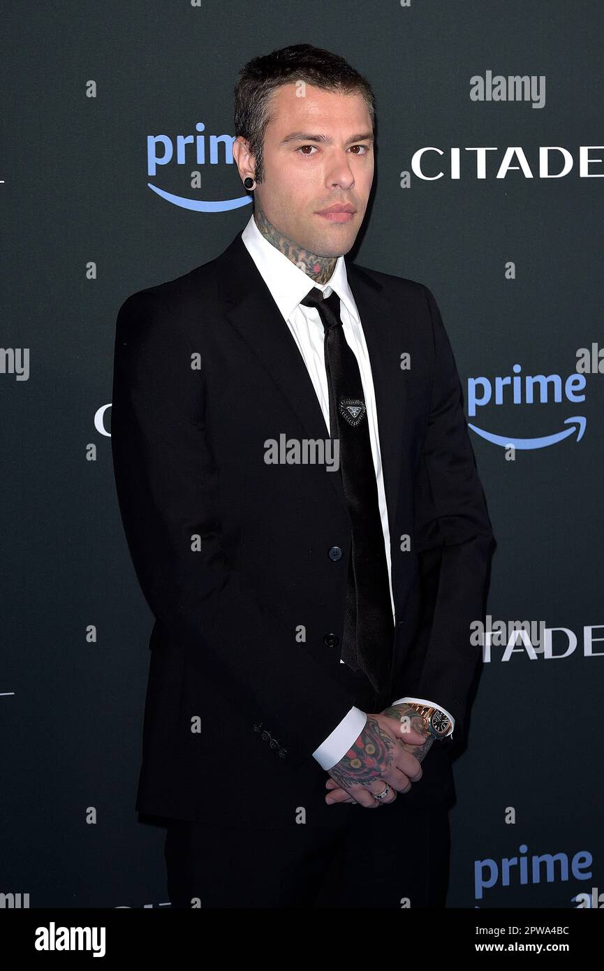 Rome, Italien. 29th Apr, 2023. The Italian rapper Fedez (Federico ...