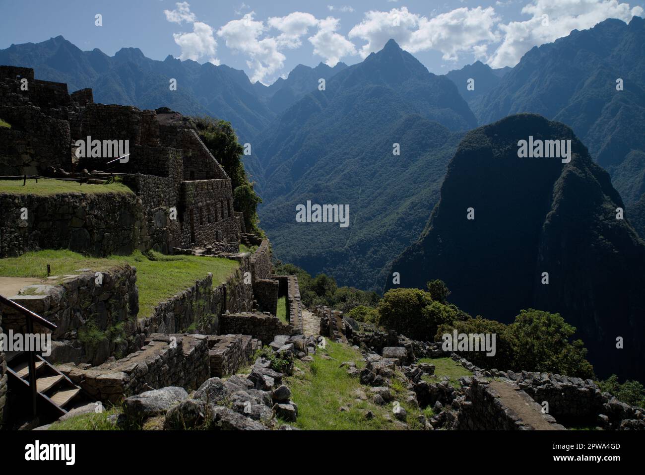 Machu Picchu in Peruvian Andes Stock Photo - Alamy