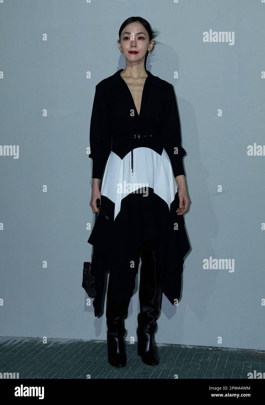 South Korean singer Kim Yoon Ah arrives for the Louis Vuitton Pre-Fall ...