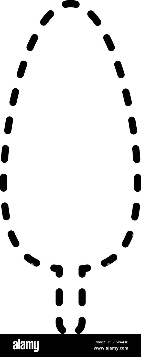 Tracing lines dotted tree outline shape for preschool and kindergarten ...